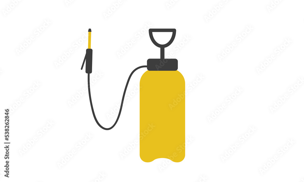 Pressure sprayer flat icon for web. Garden manual sprayer sign vector ...