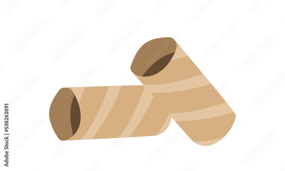 Toilet Paper Roll Clipart Simple Empty Toilet Rolls Vector Design Isolated On White Minimalist