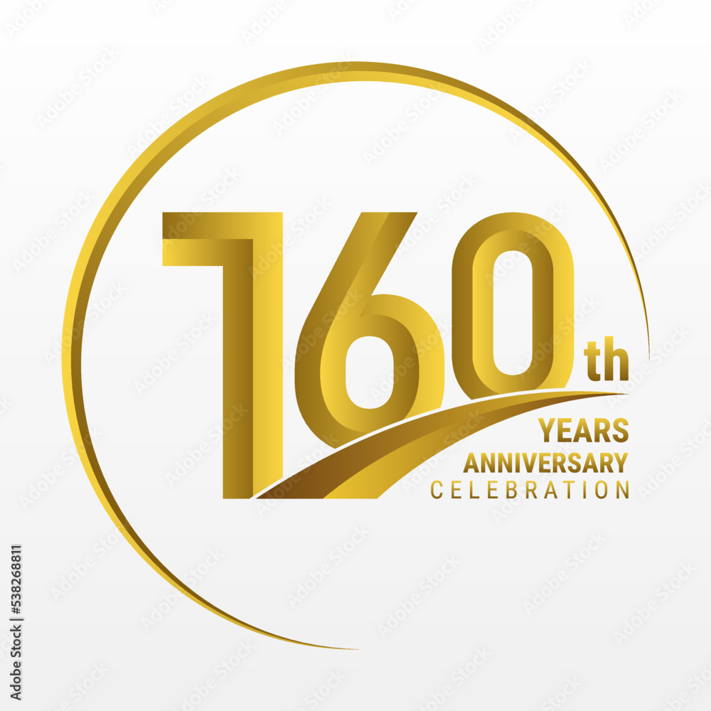 160th Anniversary Logo, Logo design for anniversary celebration with ...