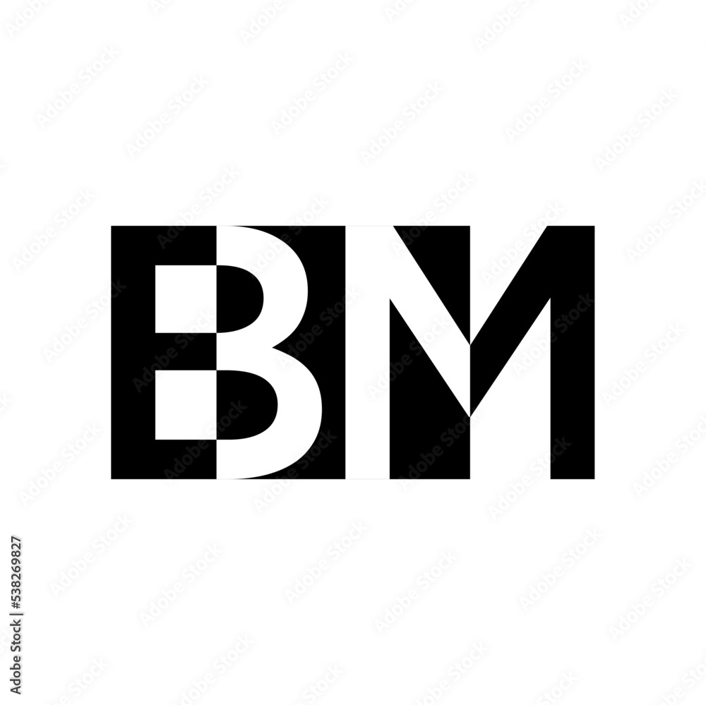 BM monogram vector logo for business and others Stock Vector | Adobe Stock