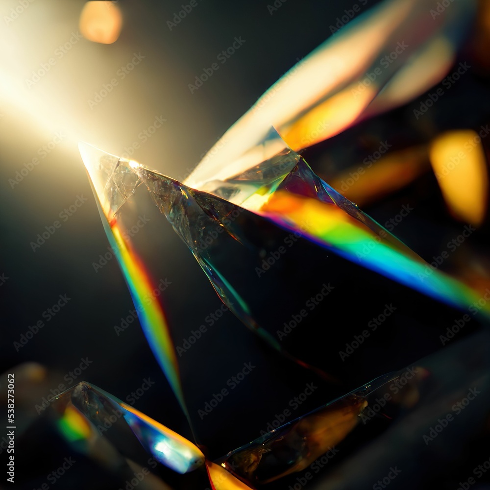 Crystal prism diamond background overlay digital art reflection ...