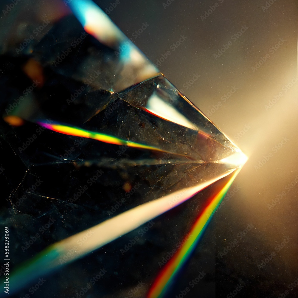 Crystal prism diamond background overlay digital art reflection ...