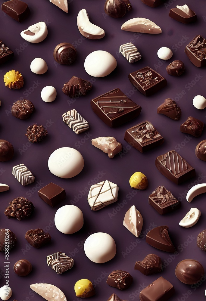 seamless chocolate texture repeating food illustration digital art ...