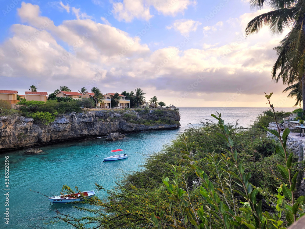 Playa Lagun Beach Cliff Curacao, Lagun Beach Curacao a small island in ...