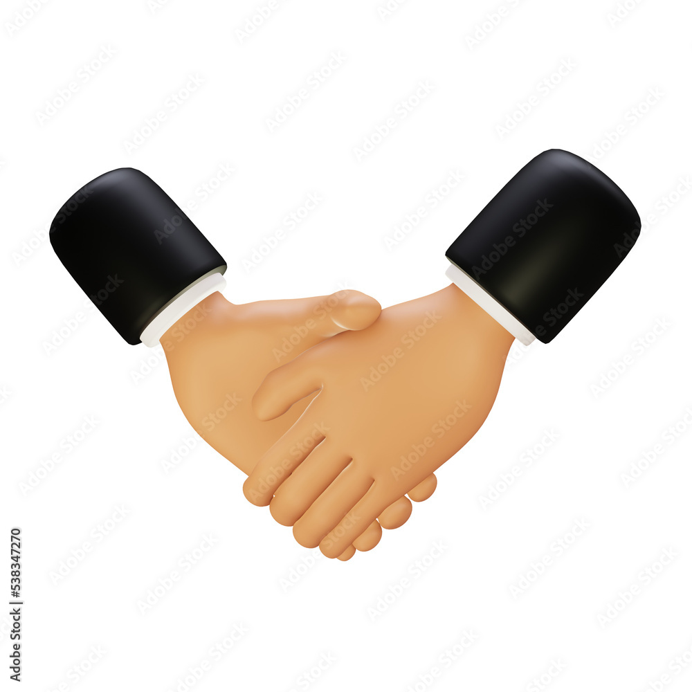 shake hand gestures. Hand gestures 3D Stock Illustration | Adobe Stock