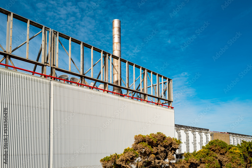 Detailed view of the collant ventilation ducts seen at a British ...