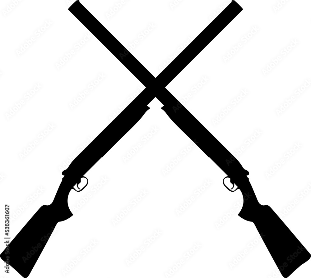 CROSSED HUNTING GUN PNG , cut file, SVG , Cricut, Silhouette , Eps ...