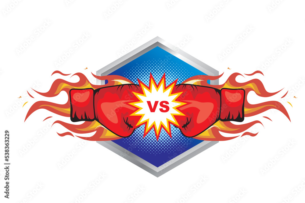 Vetor de Professional boxing championship. Boxing glove punch. Boxing ...