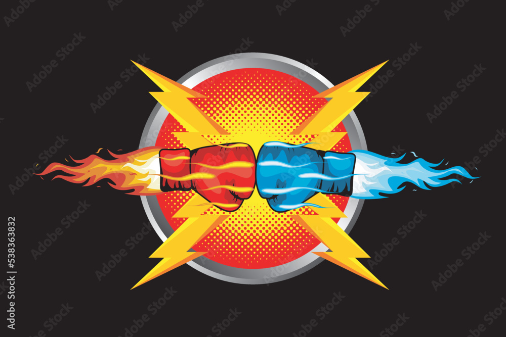 Vetor de Professional boxing championship. Boxing glove punch. Boxing ...