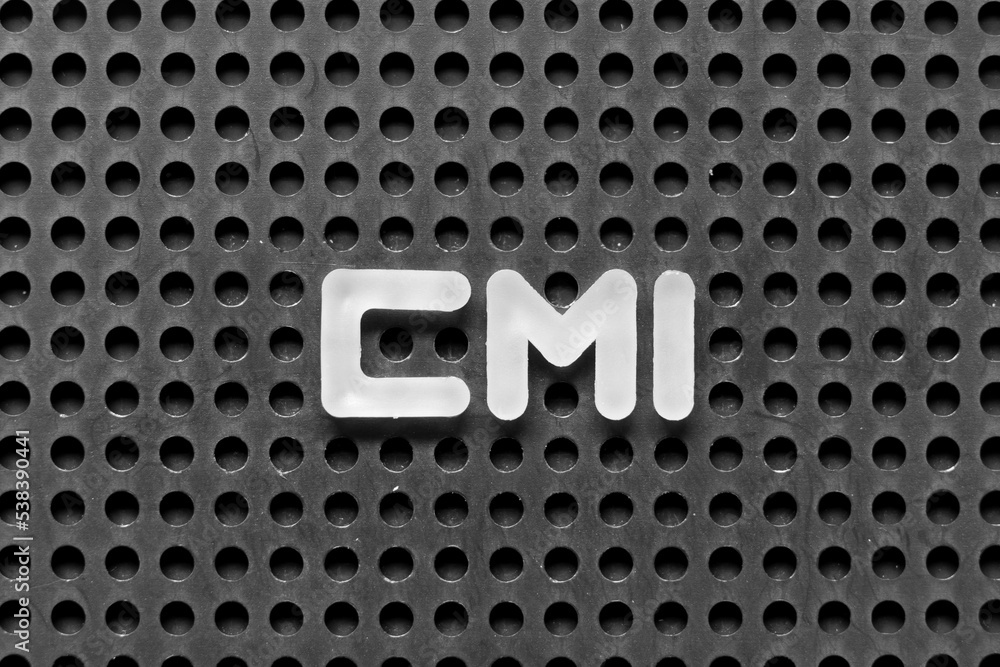 White alphabet letter in word CMI (Abbreviation of Cost management ...