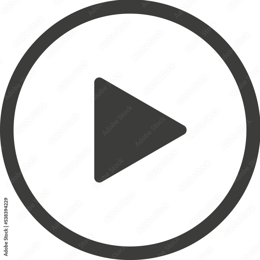 Play button ui icon Stock Vector | Adobe Stock