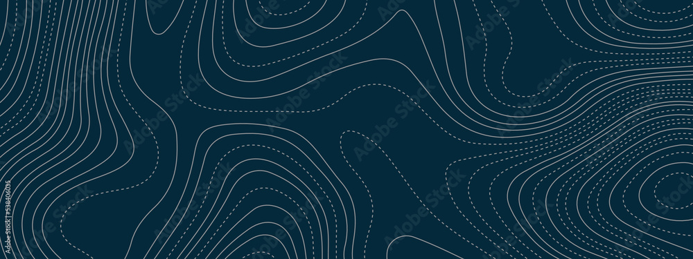 Grafika wektorowa Stock: Navy blue wavy abstract topographic map ... Grafika wektorowa Stock: Navy blue wavy abstract topographic map ...