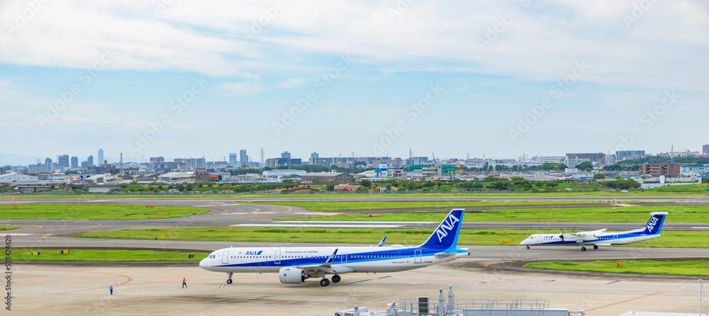 OSAKA, JAPAN - AUG 28, 2022: Osaka International Airport (IATA: ITM ...