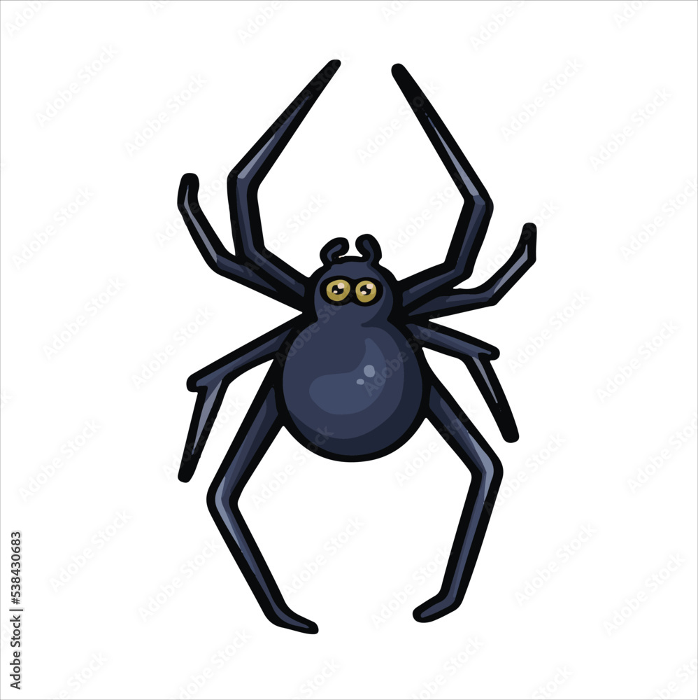 cartoon colored spider tarantula vector Stock Vector | Adobe Stock