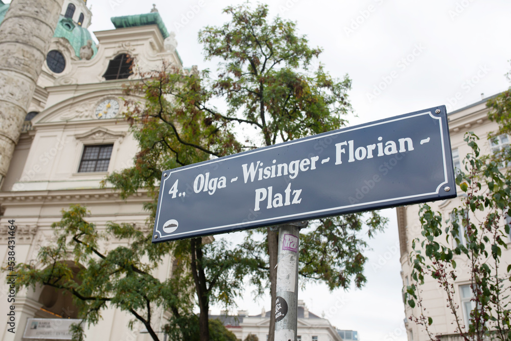 Cityscape views of one of Europe's most beautiful town- Vienna. Peoples ...