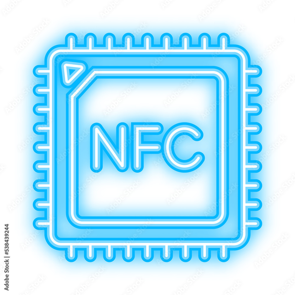 Contactless wireless pay sign logo. NFC technology. Vector illustration ...