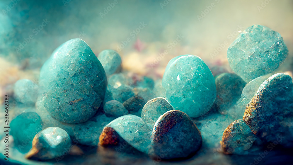 Organic abstract blue color panorama wallpaper background Stock ...