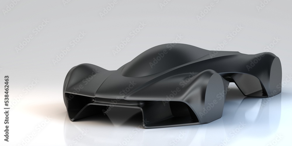 Fantasy car concept, car 3d modeling, 3d car rendered in black Stock ...