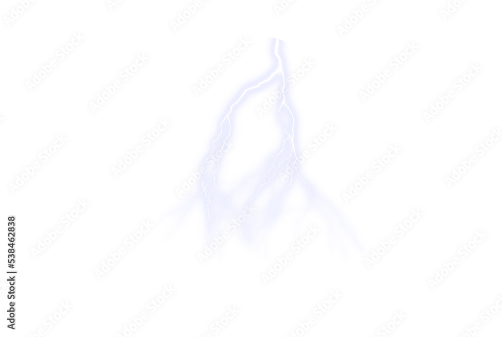 Lightning thunderbolt on transparent background. Stock Illustration ...