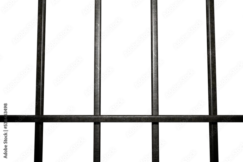 Metalic bars of prison cell isolated on transparent background. Stock ...