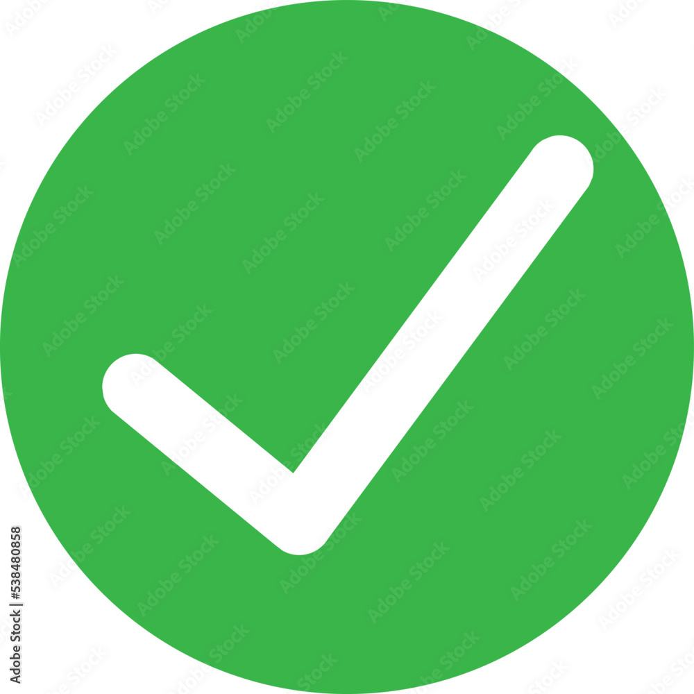 Vector check icon with modern design on white background..eps Stock ...