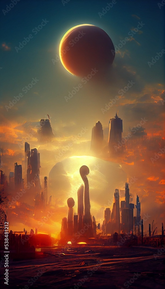Alien cities, scifi, science fiction, other worlds, alien civilization ...