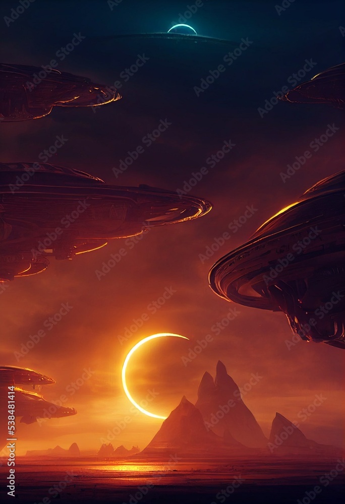 Alien city, scifi, science fiction, other worlds, alien civilization ...