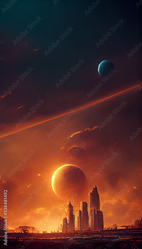 Alien cities, scifi, science fiction, other worlds, alien civilization ...