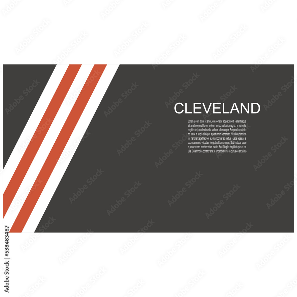 Cleveland Browns american footbal team uniform colors. Template for ...