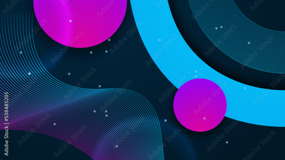 Blue pink and purple tech background with geometric structure. Clean ...