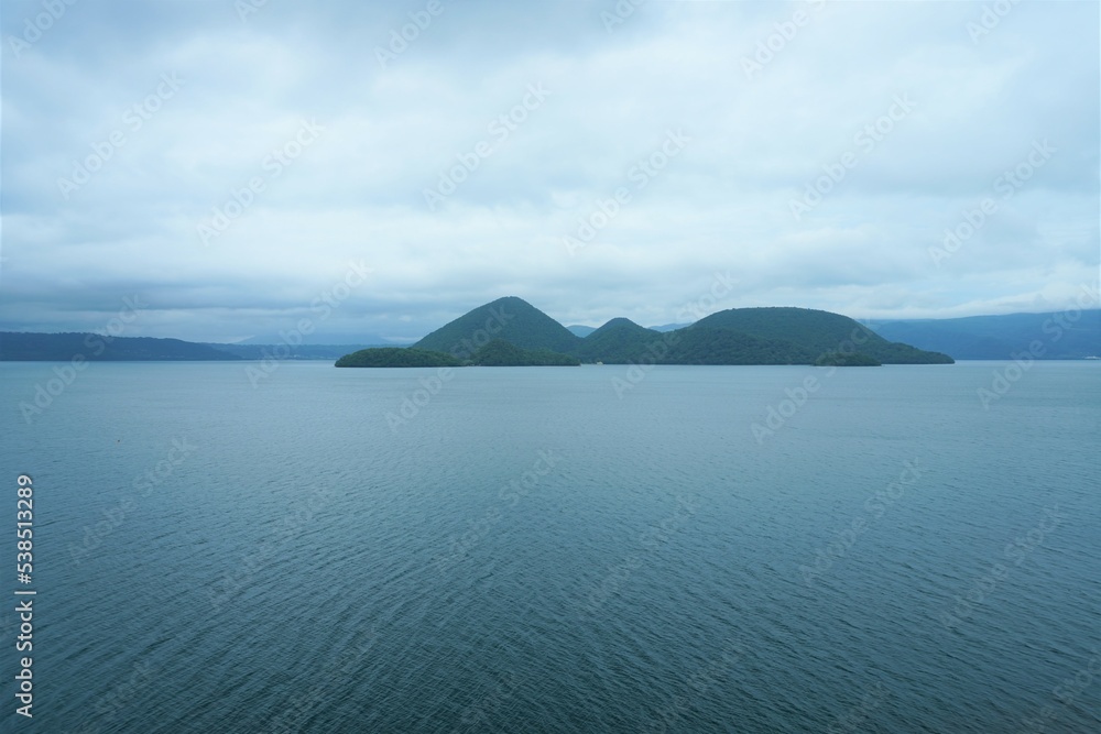 [Japan] View of Lake Toya (Toyako) and Nakajima (Toyako Town, Hokkaido ...