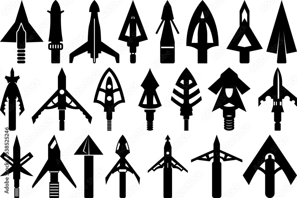 Broadhead Arrows SVG, Arrows Silhouette, Archery Svg, Bowhunting Svg ...