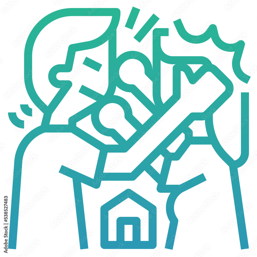 domestic violence icon Stock Vector | Adobe Stock