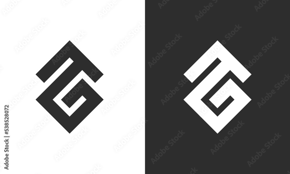ATG letter, AG letter minimal initial letters monogram logo icon Stock ...