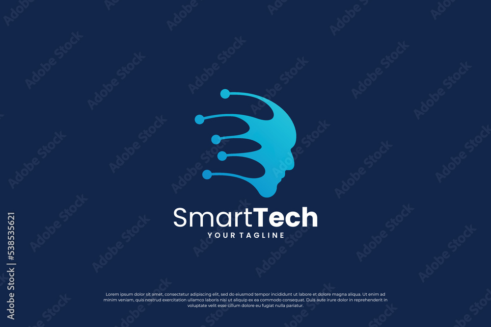 Future artificial intelligence logo design. Stock Vector | Adobe Stock