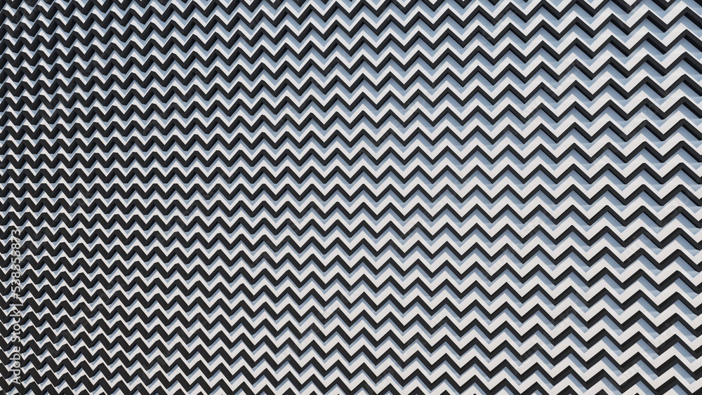 Black and white retro art waves isolated on white background.. seamless ...