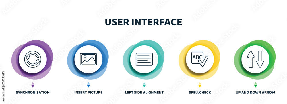 editable thin line icons with infographic template. infographic for ...