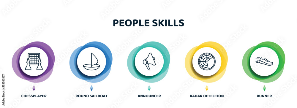 editable thin line icons with infographic template. infographic for ...