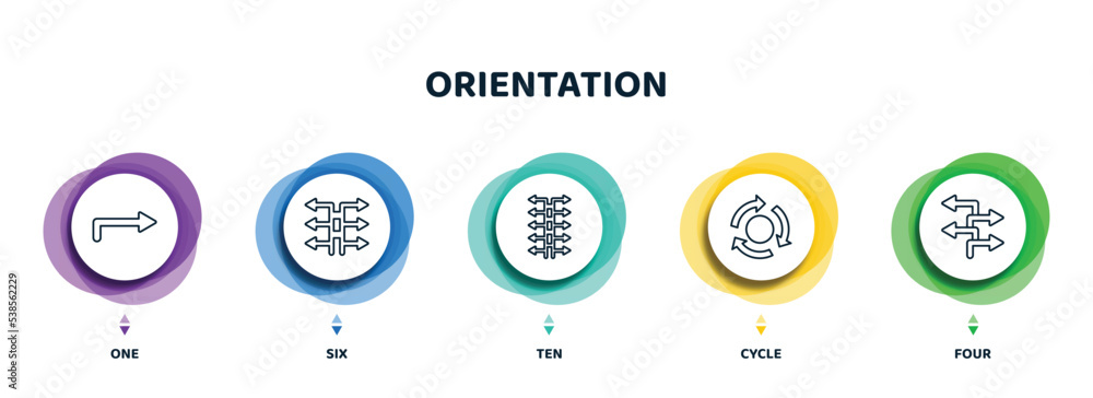editable thin line icons with infographic template. infographic for ...