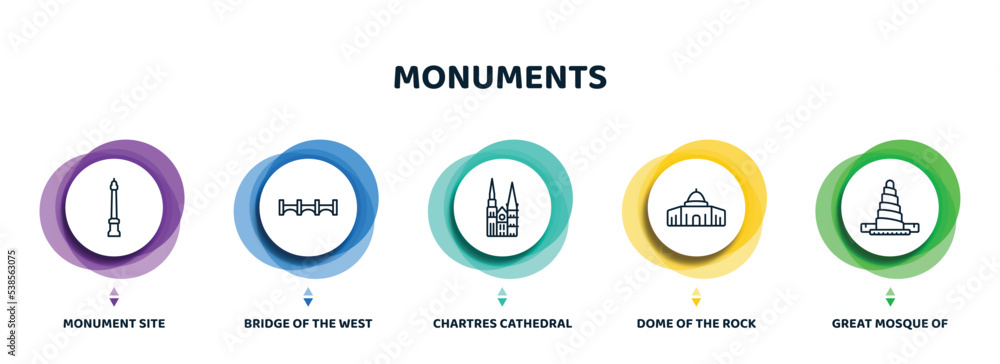 editable thin line icons with infographic template. infographic for ...