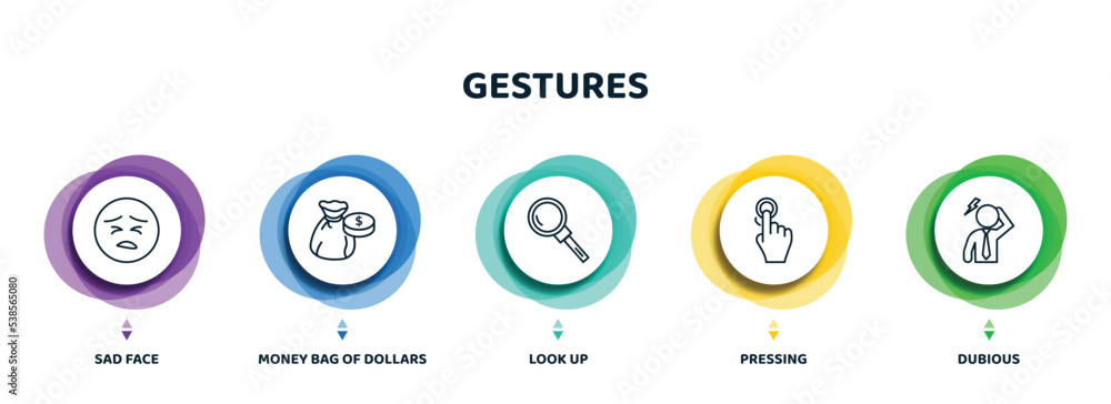 editable thin line icons with infographic template. infographic for ...