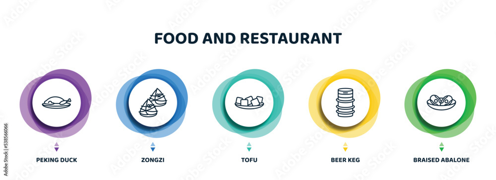 editable thin line icons with infographic template. infographic for ...