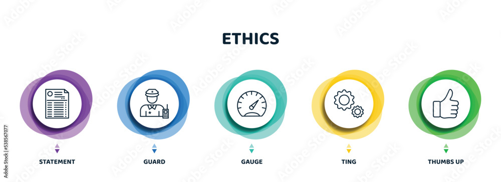 editable thin line icons with infographic template. infographic for ...