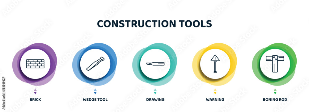 editable thin line icons with infographic template. infographic for ...