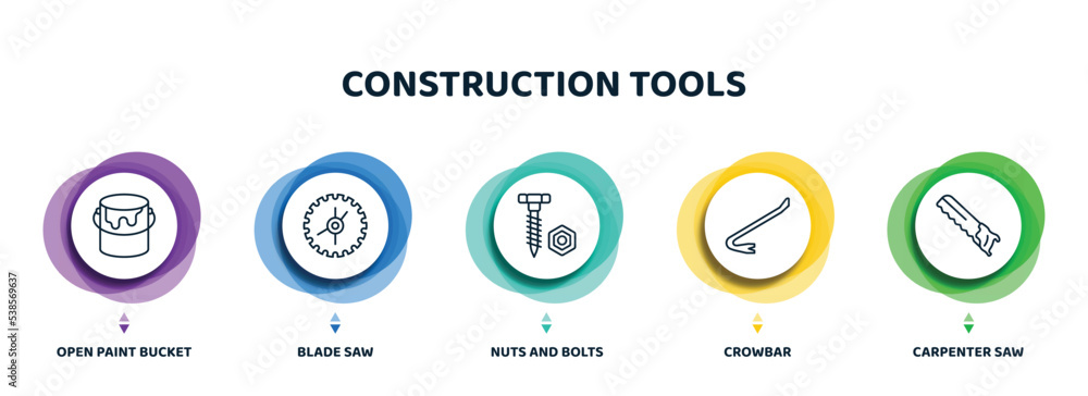editable thin line icons with infographic template. infographic for ...