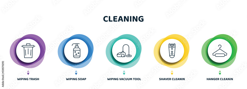 editable thin line icons with infographic template. infographic for ...