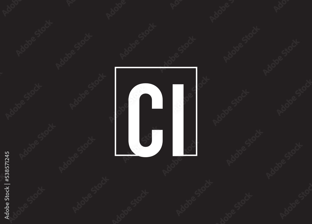 CI logo design and company logo Stock Vector | Adobe Stock