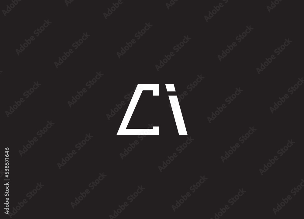 CI logo design and company logo Stock Vector | Adobe Stock
