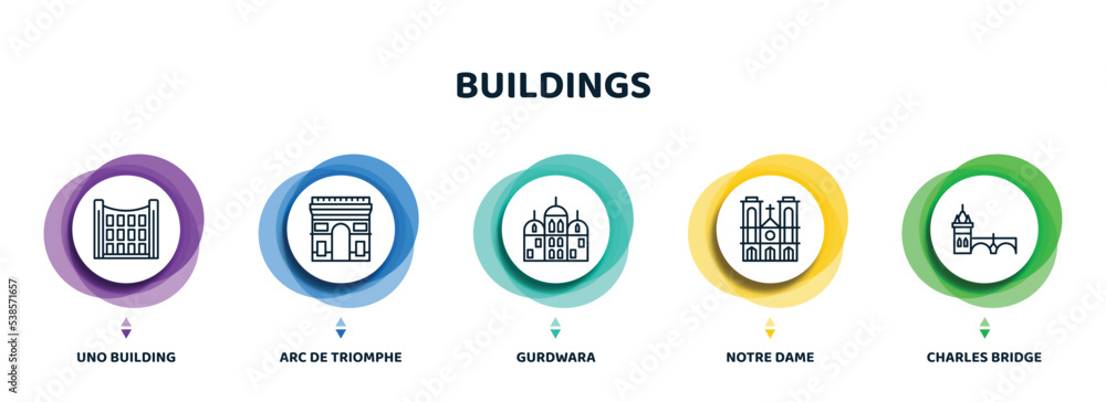 editable thin line icons with infographic template. infographic for ...