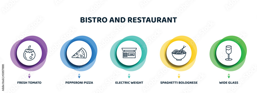 editable thin line icons with infographic template. infographic for ...